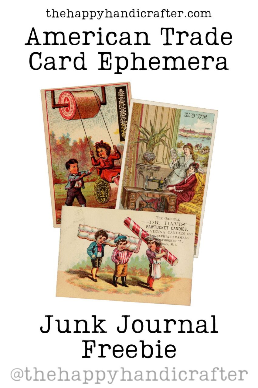 Vintage American Trade Card — A Classic Junk Journal Freebie ...