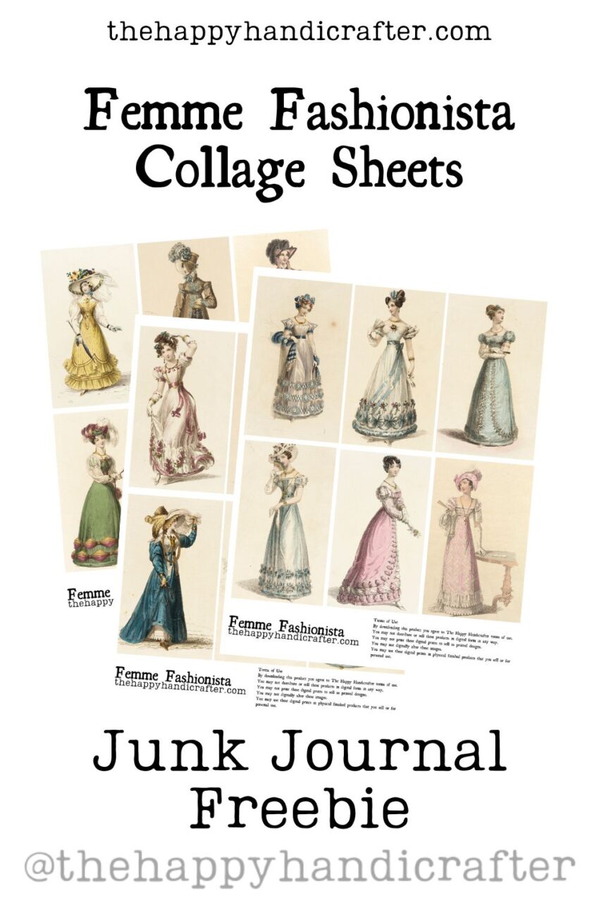 Femme Fashionista Collage Sheets - TheHappyHandicrafter