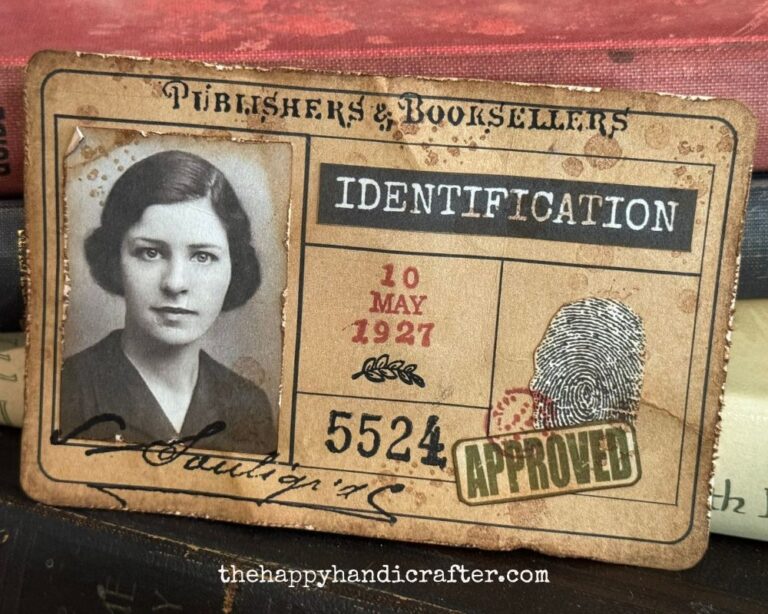 Vintage ID Cards Kit Sampler - Crafting an Identity - TheHappyHandicrafter