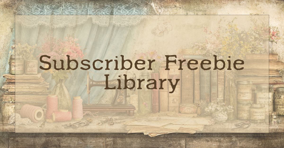 Subscriber Freebie Library - TheHappyHandicrafter